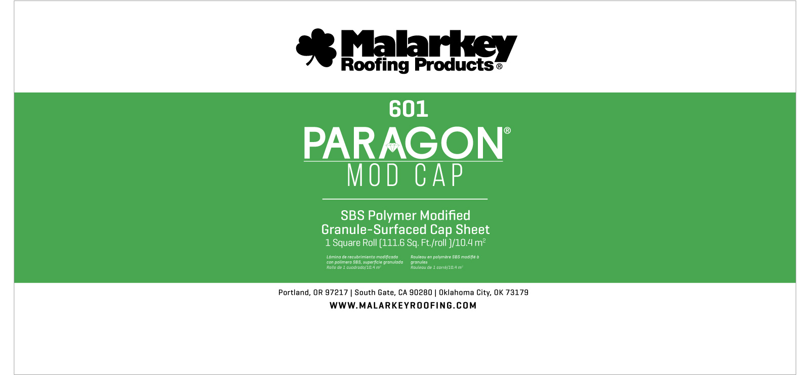601 Paragon® MOD Cap - Malarkey Roofing Products
